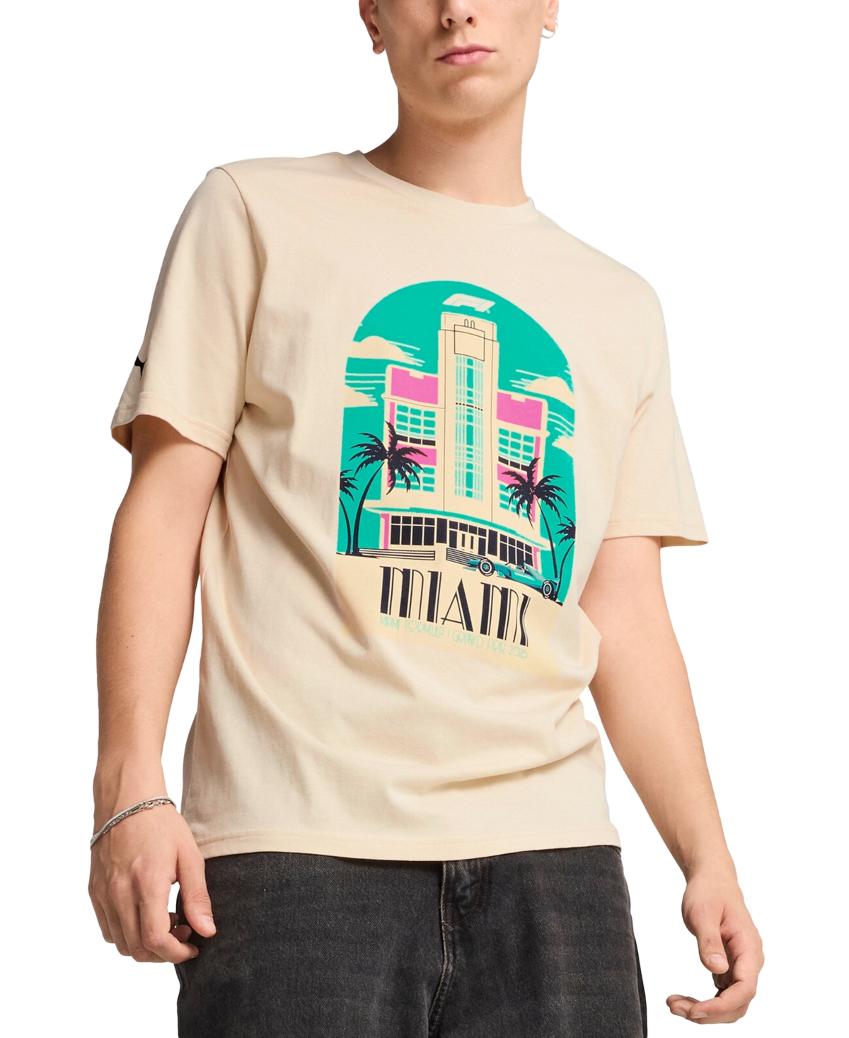 Click here for Puma Miami Graphic T-Shirt - Alpine Snow prices