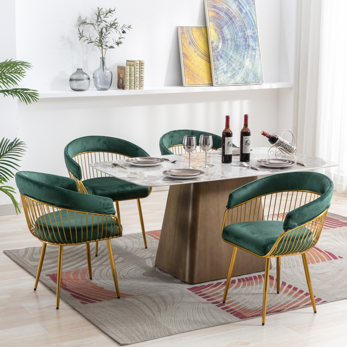 Click here for Dyhome Mid Century Dining Chair  Velvet Upholstere... prices