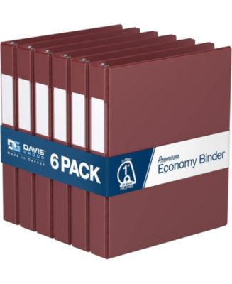 Premium Economy, Angle D Ring, Binder, 6 Pack (Orange, 1") - Macy's