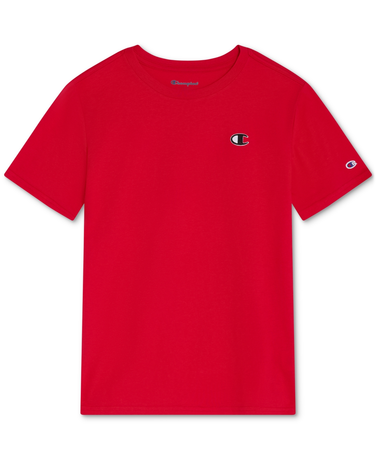 Click here for Champion Big Boys Patch Logo T-Shirt - Red prices