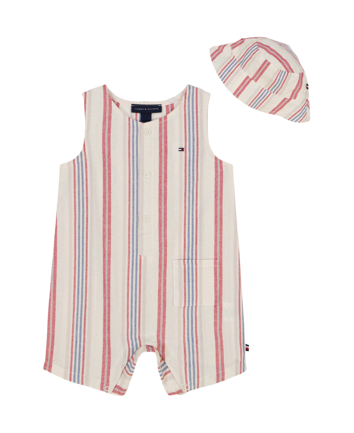 Click here for Tommy Hilfiger Baby Boy 2-Piece Striped Gauze Slee... prices