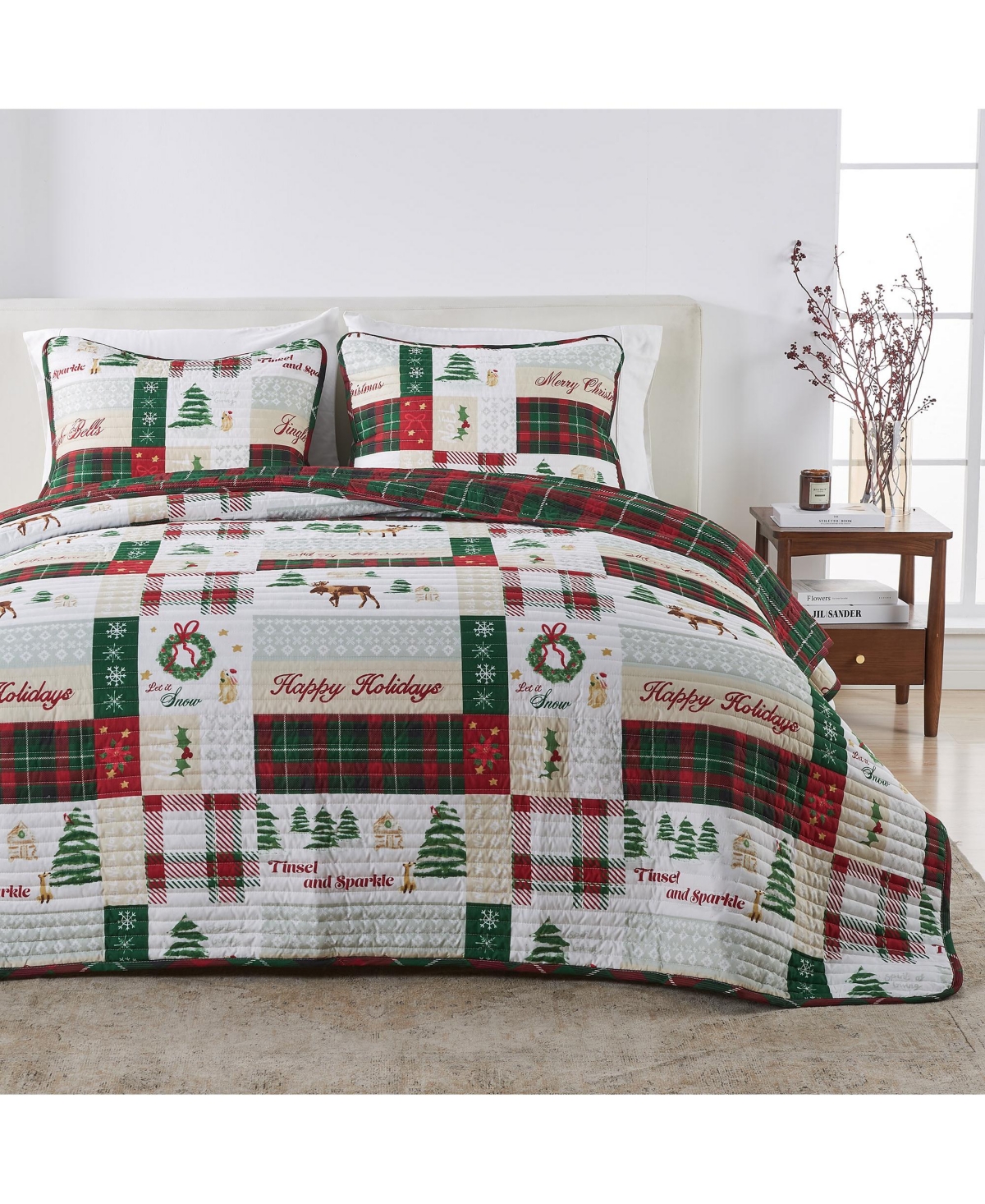 Click here for Linery & Co. Festive Holiday Reversible Microfiber... prices