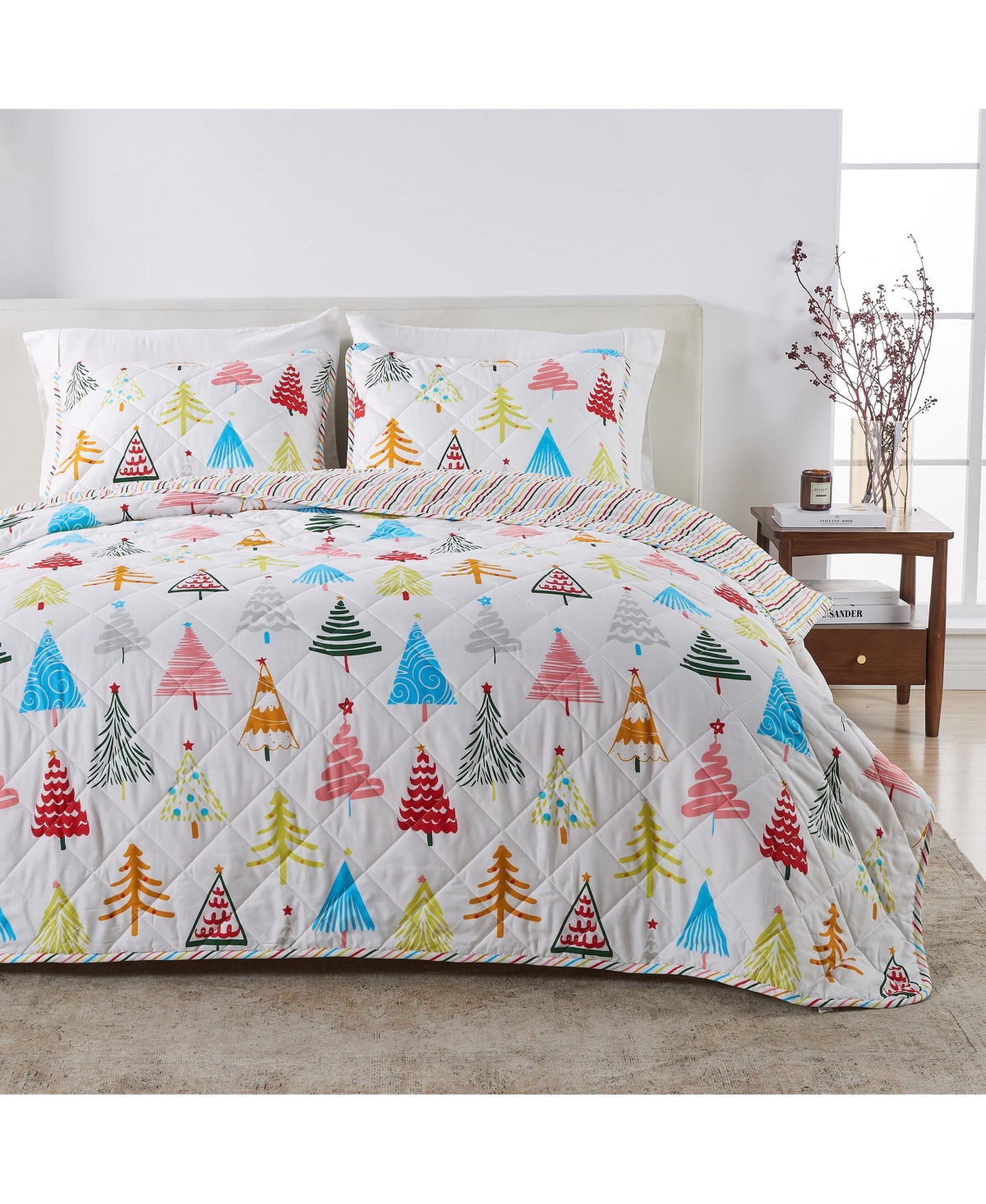Click here for Linery & Co. Festive Holiday Reversible Microfiber... prices