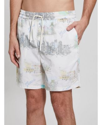 GUESS Women's Printed Swim Trunks - Macy's