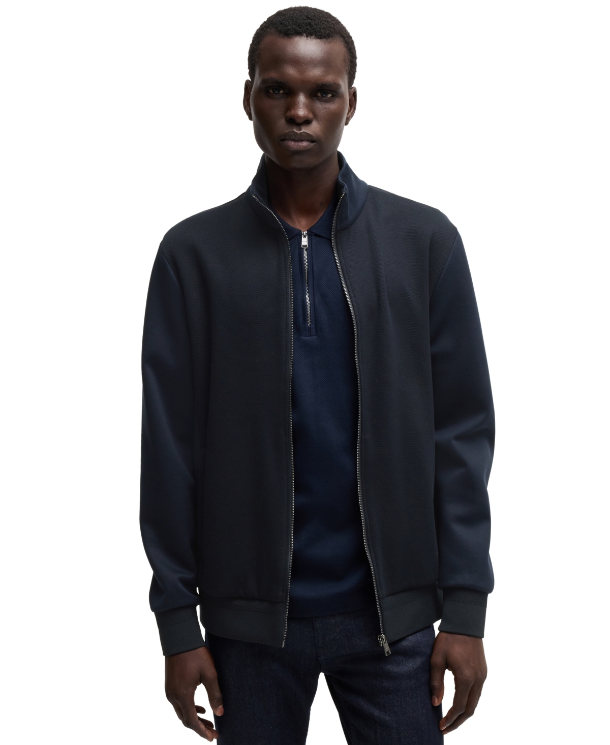 Click here for Boss by Hugo Boss Mens Regular-Fit Zip-Up Sweatshi... prices