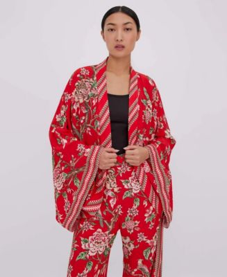 Raishma Studio Women's Raishma Hallie Red Kimono - Macy's