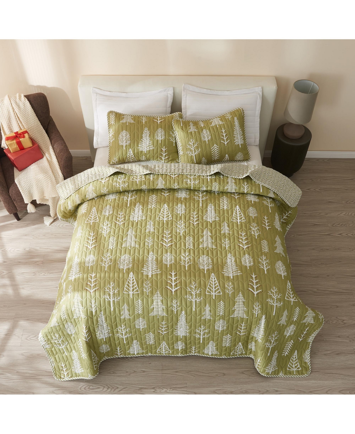 Click here for Linery & Co. Winter Forest Microfiber Quilt Set wi... prices
