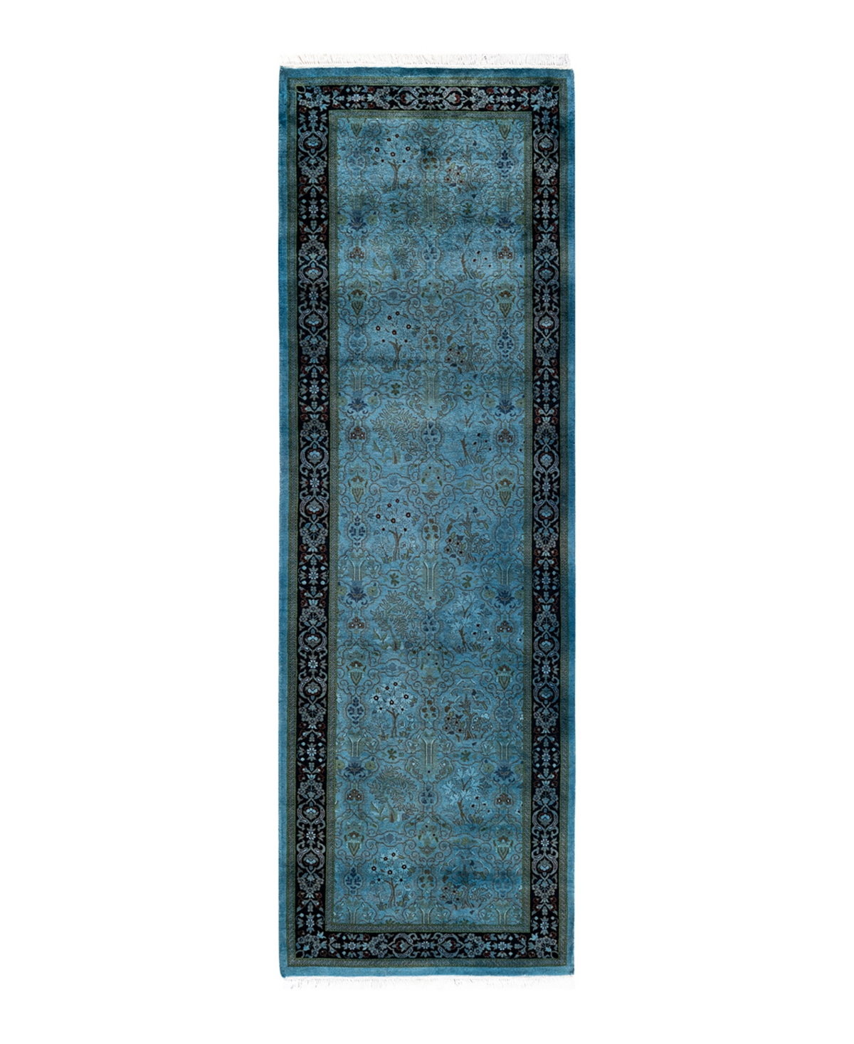 Click here for Adorn Hand Woven Rugs Fine Vibrance M1519 27x81 Ru... prices