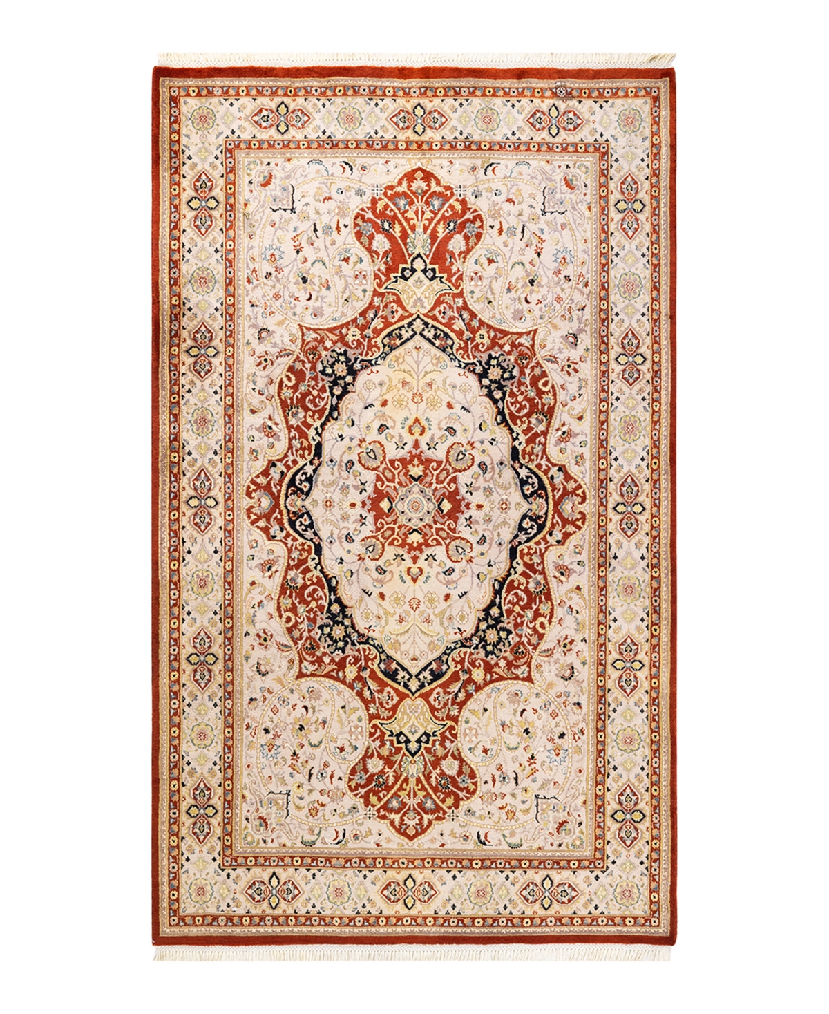 Adorn Hand Woven Rugs Mogul M1659 47x77 Area Rug - Orange