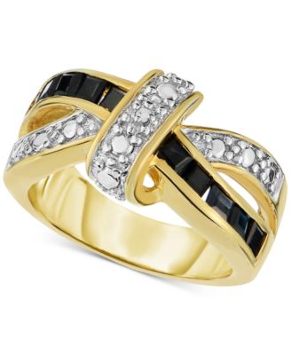 Victoria Townsend Diamond (1/10 ct. t.w.) and Sapphire (1 ct. t.w ...