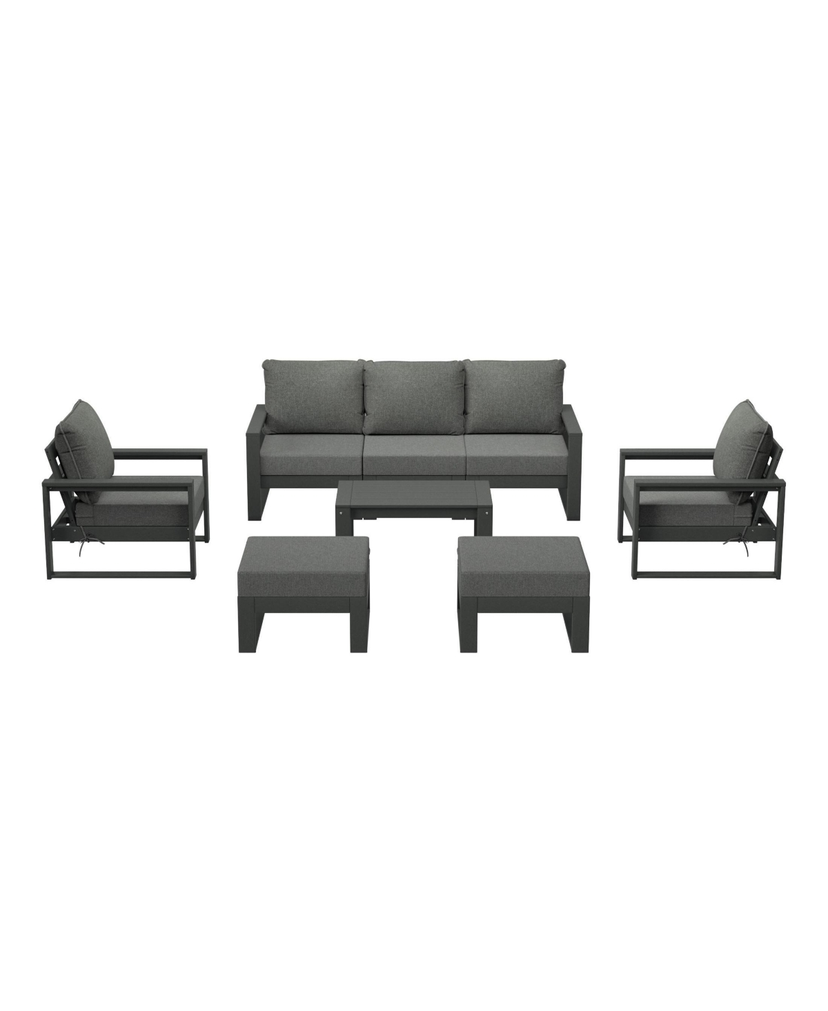 Click here for 8-Piece Modern Hdpe Outdoor Patio Furniture Conver... prices