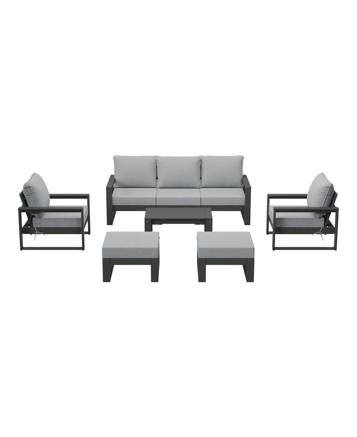 Click here for 8-Piece Modern Hdpe Outdoor Patio Furniture Conver... prices