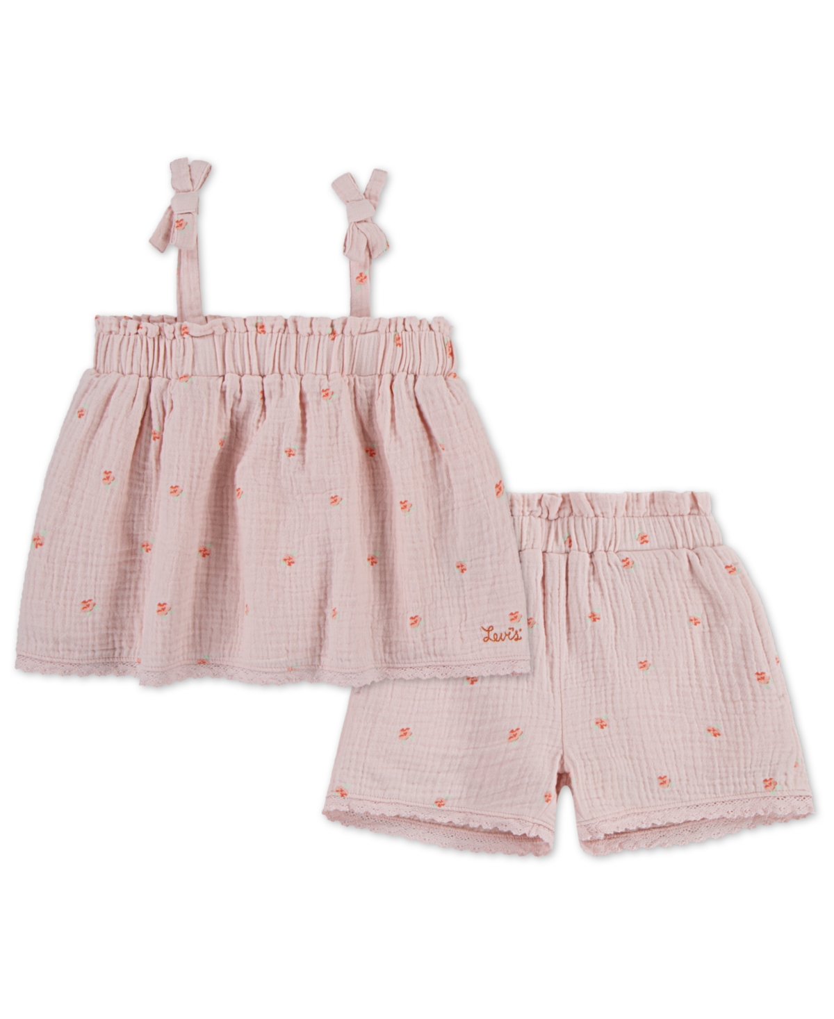 Click here for Levis Toddler Girls 2-Piece Tie Tank Top and Short... prices