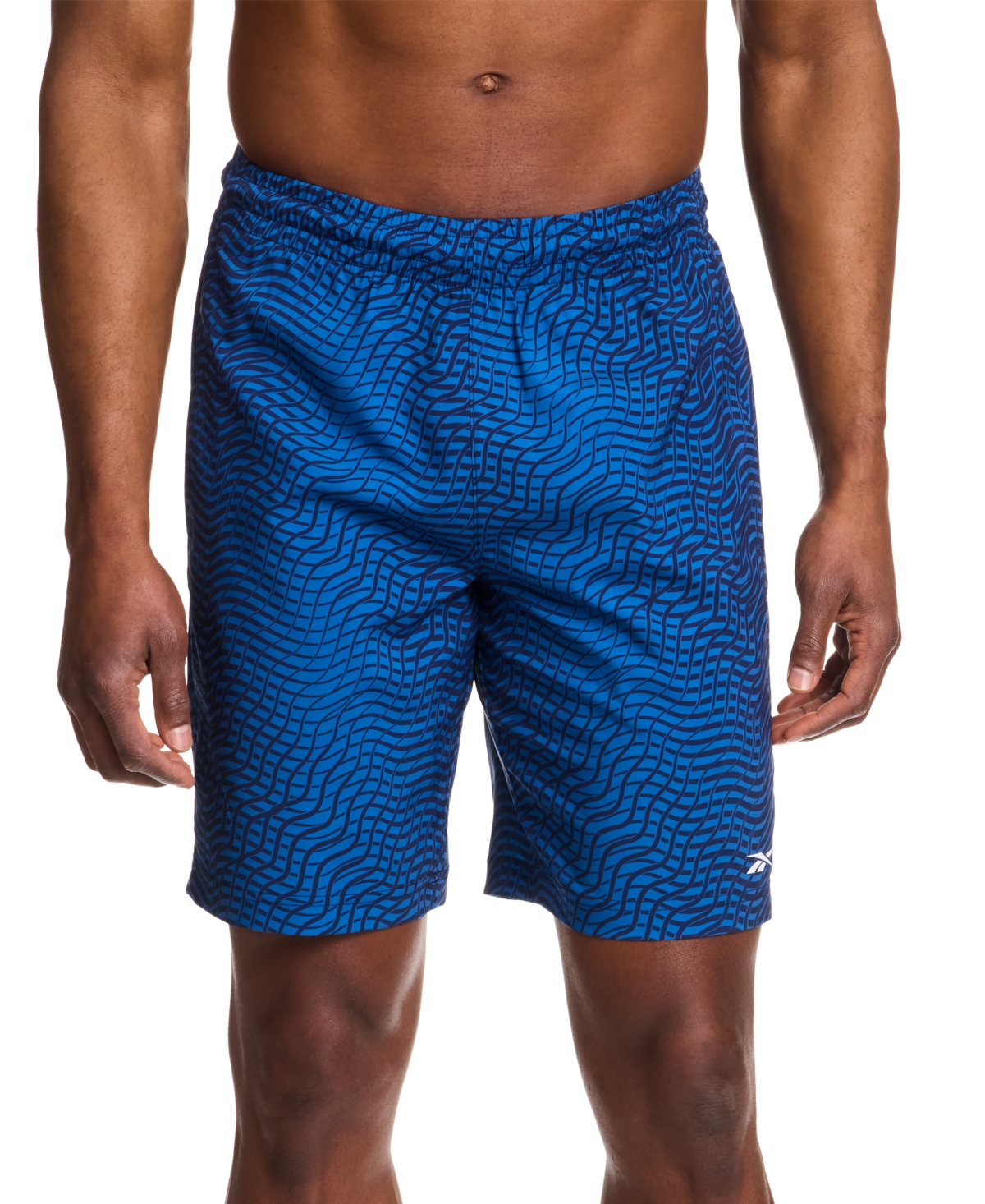 Click here for Reebok Mens Textured Logo Woven Shorts - Navy Prin... prices