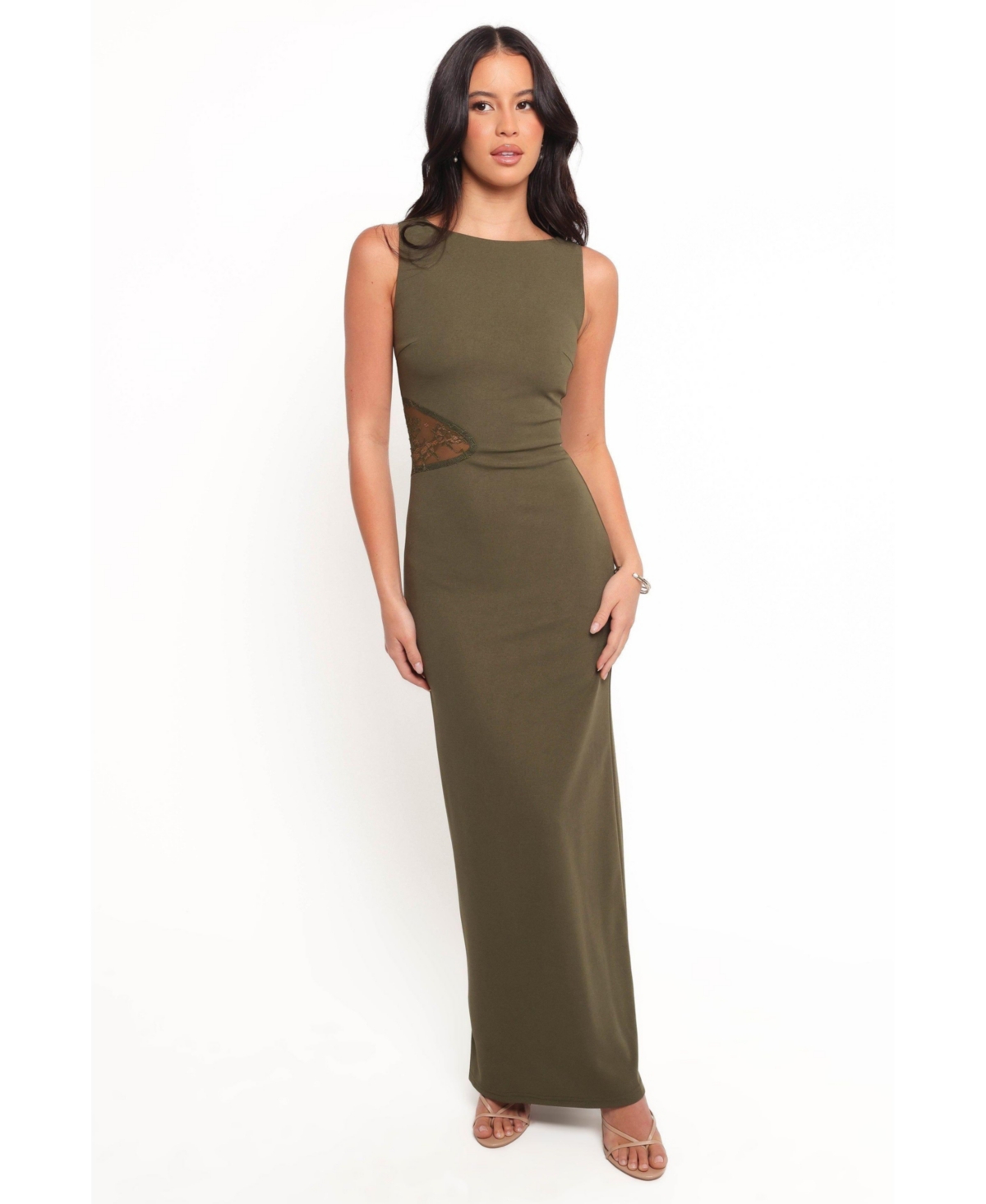 Click here for Petal and Pup Womens Kylie Maxi Dress - Olive prices