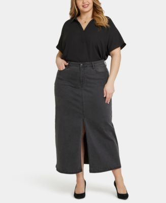 NYDJ Plus Size High Rise Long Skirt - Macy's