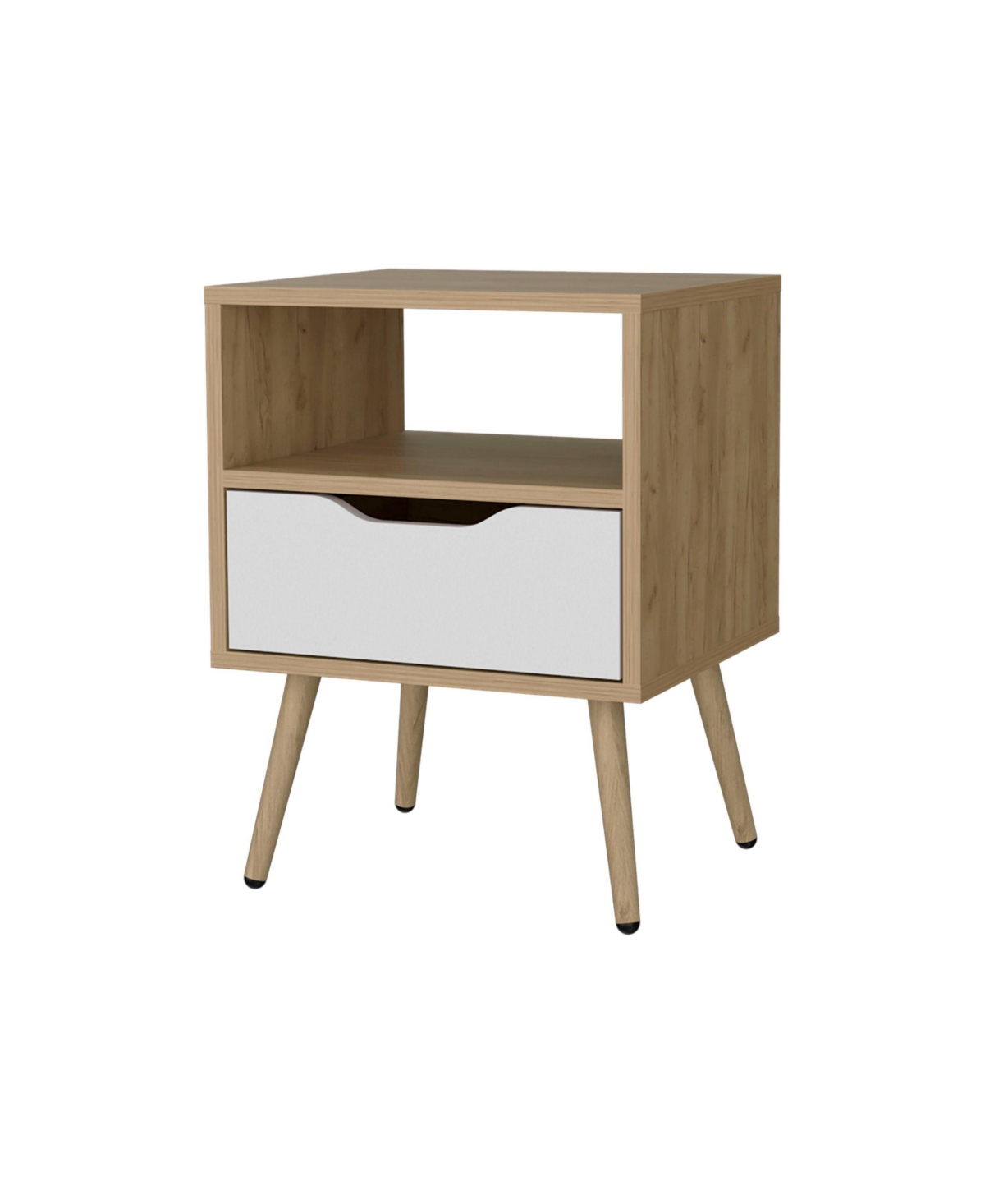 Click here for Prescott Valley Nightstand with Open Storage  Natu... prices