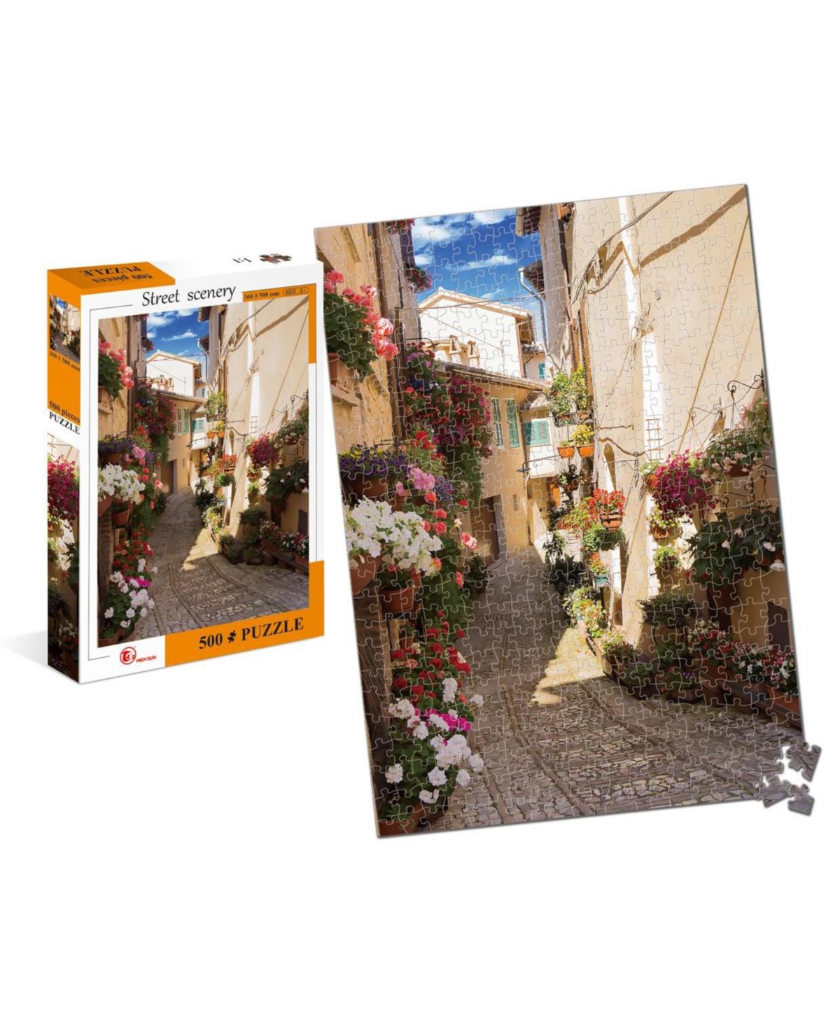 Click here for Street Scenery Village Street 500 Piece Jigsaw Puz... prices