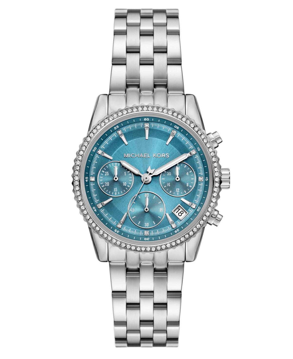 Click here for Michael Kors Womens Bryant Chronograph Silver-Tone... prices