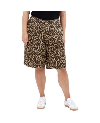 CITY CHIC Plus Size Leah Print Jort - Macy's