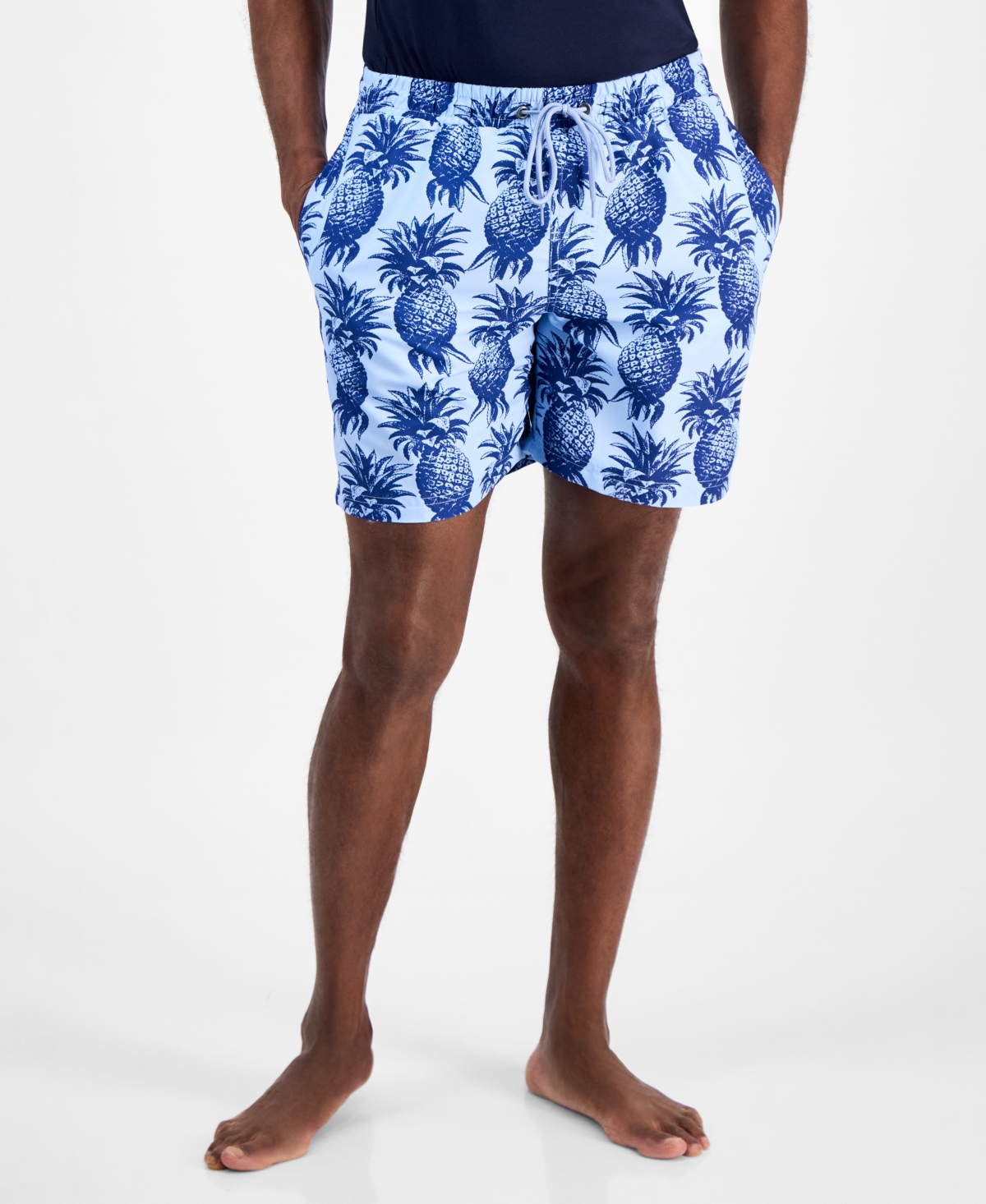 Click here for Club Room Mens Pineapple Palm Print Drawstring 7 S... prices