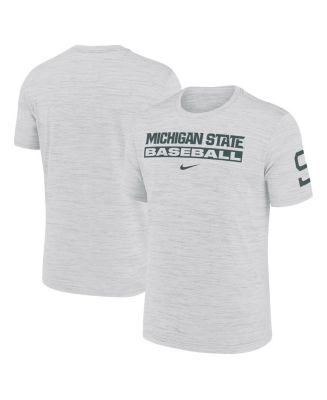 Nike Men's White Michigan State Spartans Velocity Baseball Wordmark ...