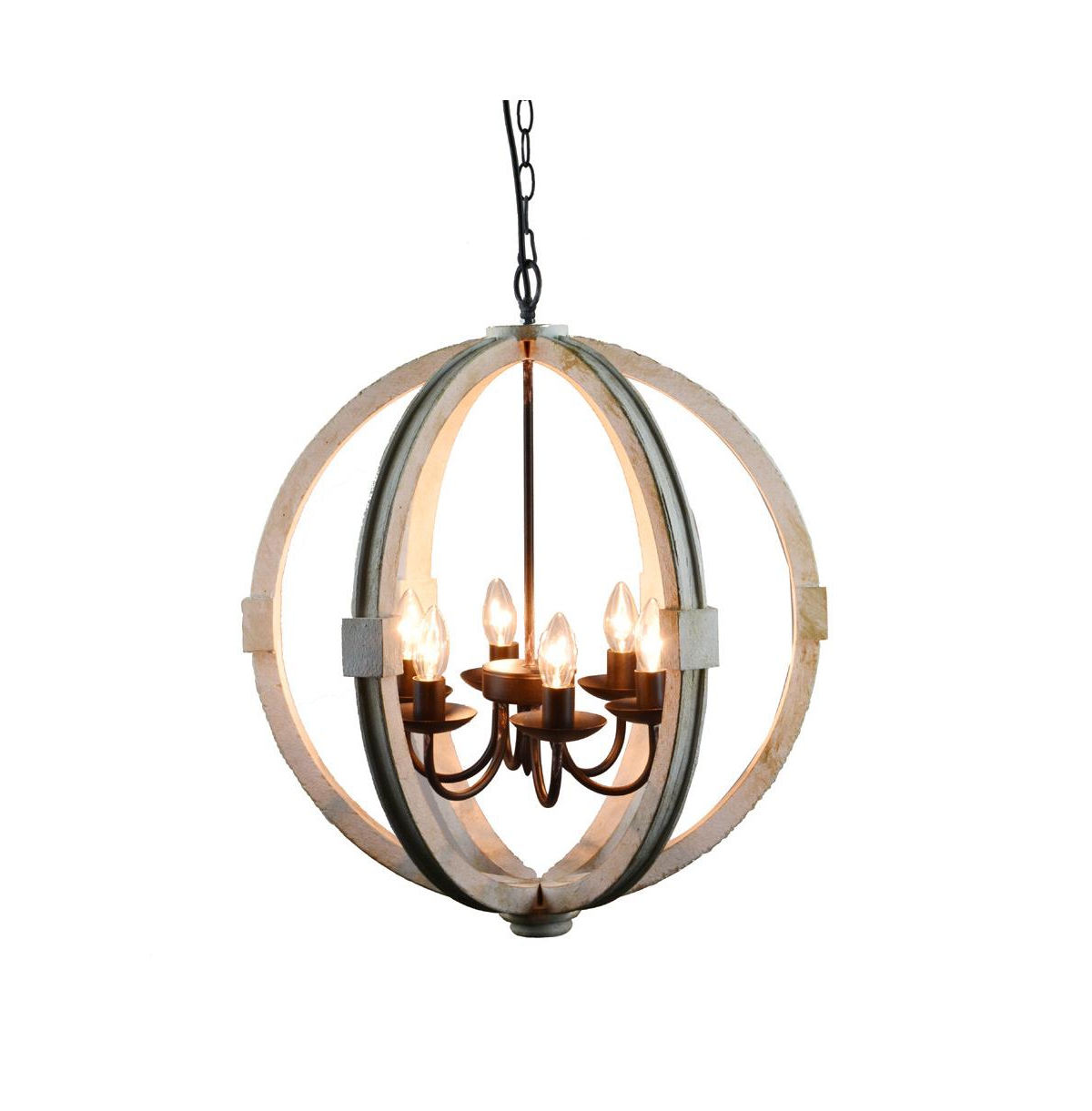 Click here for Calder Orb-Shaped Chandelier with Chain and Six Bu... prices
