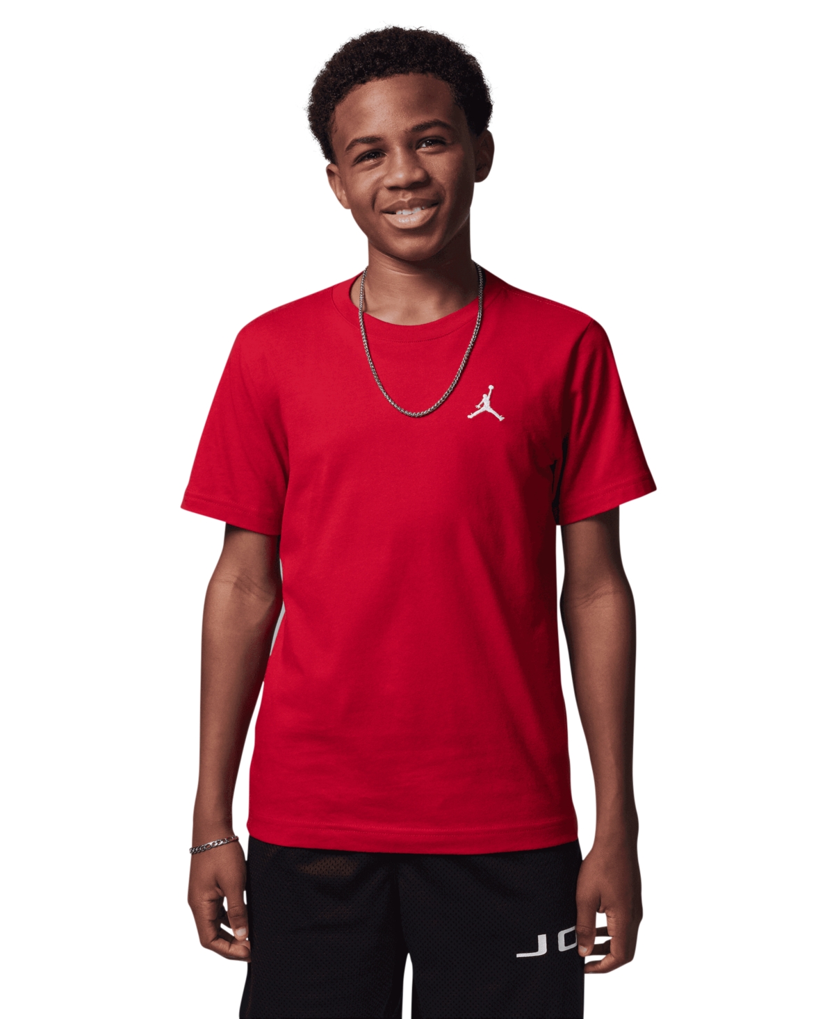 Click here for Jordan Big Boys Jumpman Air Embroidery T-Shirt - G... prices