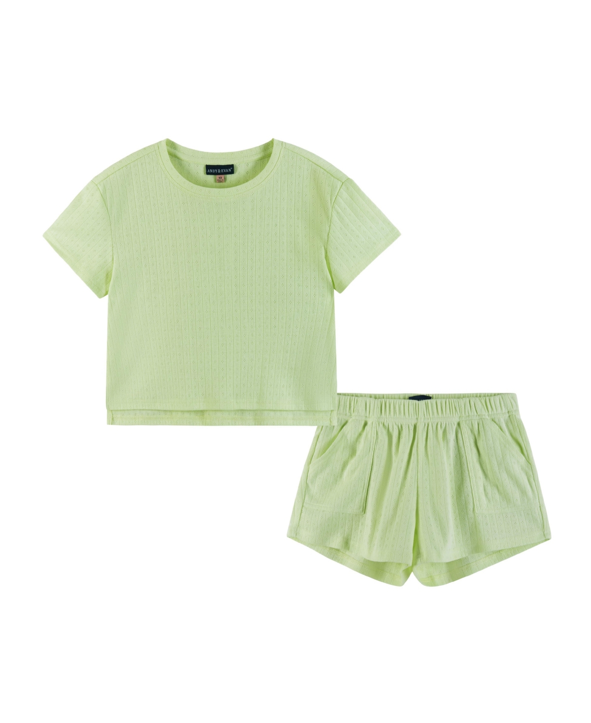 Click here for Andy & Evan Big Girls Toddler/Child Pointelle Tee... prices