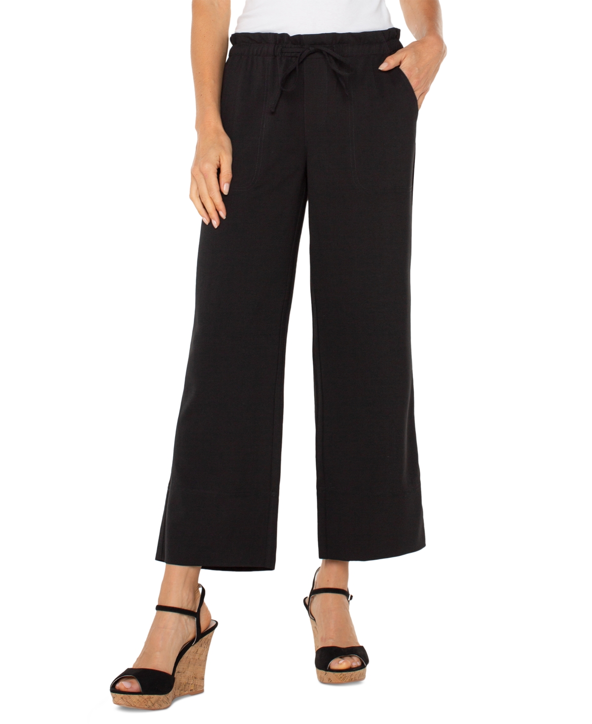 Click here for Liverpool Los Angeles Womens Pull-on Wide-Leg Crop... prices