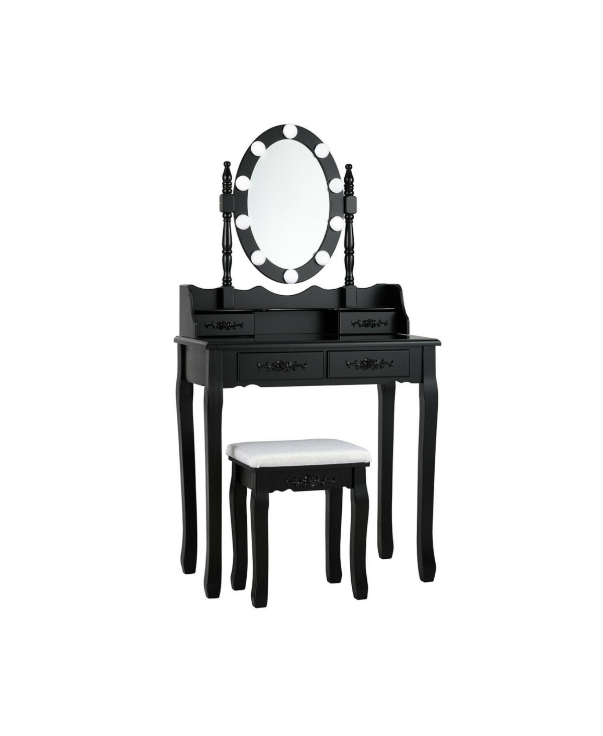 Click here for Makeup Dressing Table with Touch Switch Lighted Mi... prices