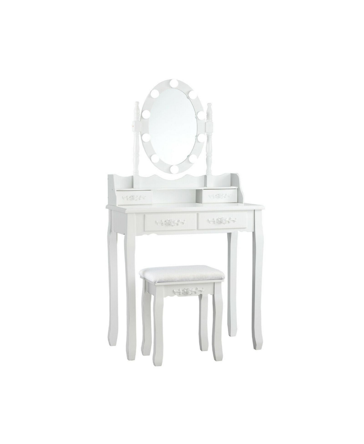 Click here for Makeup Dressing Table with Touch Switch Lighted Mi... prices