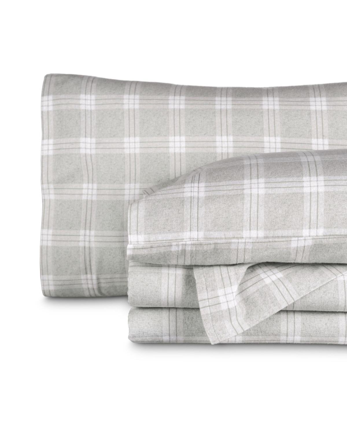Click here for Bare Home Printed Cotton Flannel Sheet Set - Check... prices