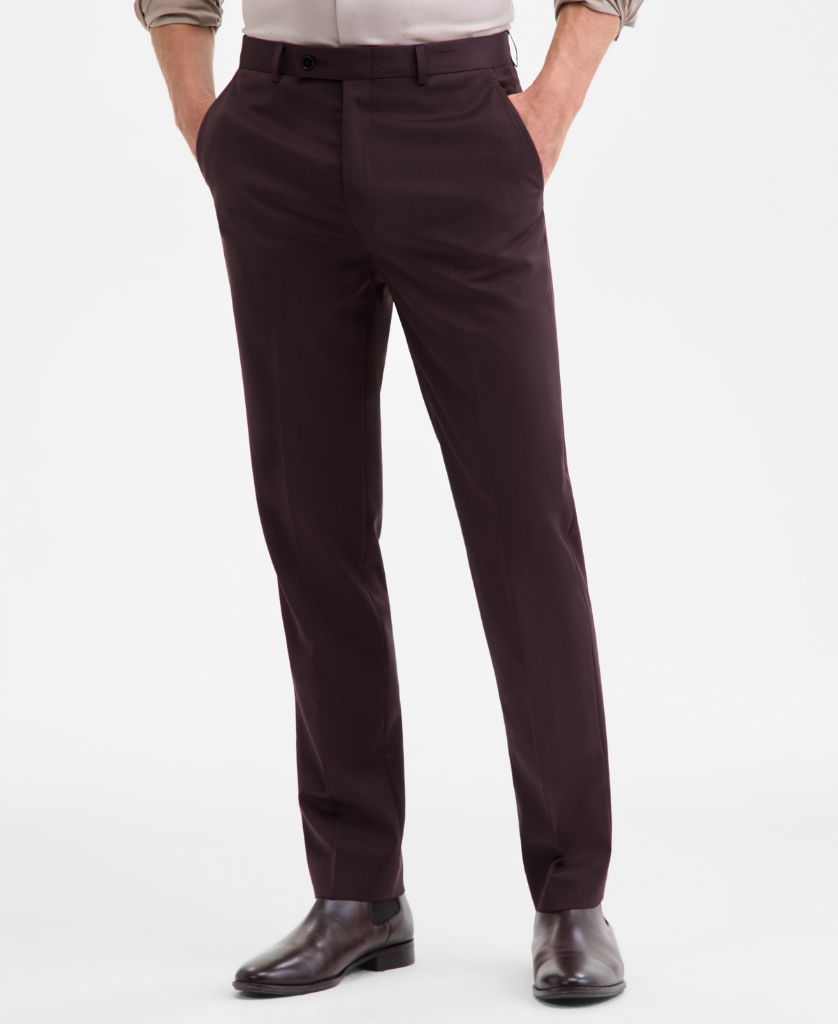 Click here for Calvin Klein Mens Slim-Fit Wool-Blend Suit Pants -... prices