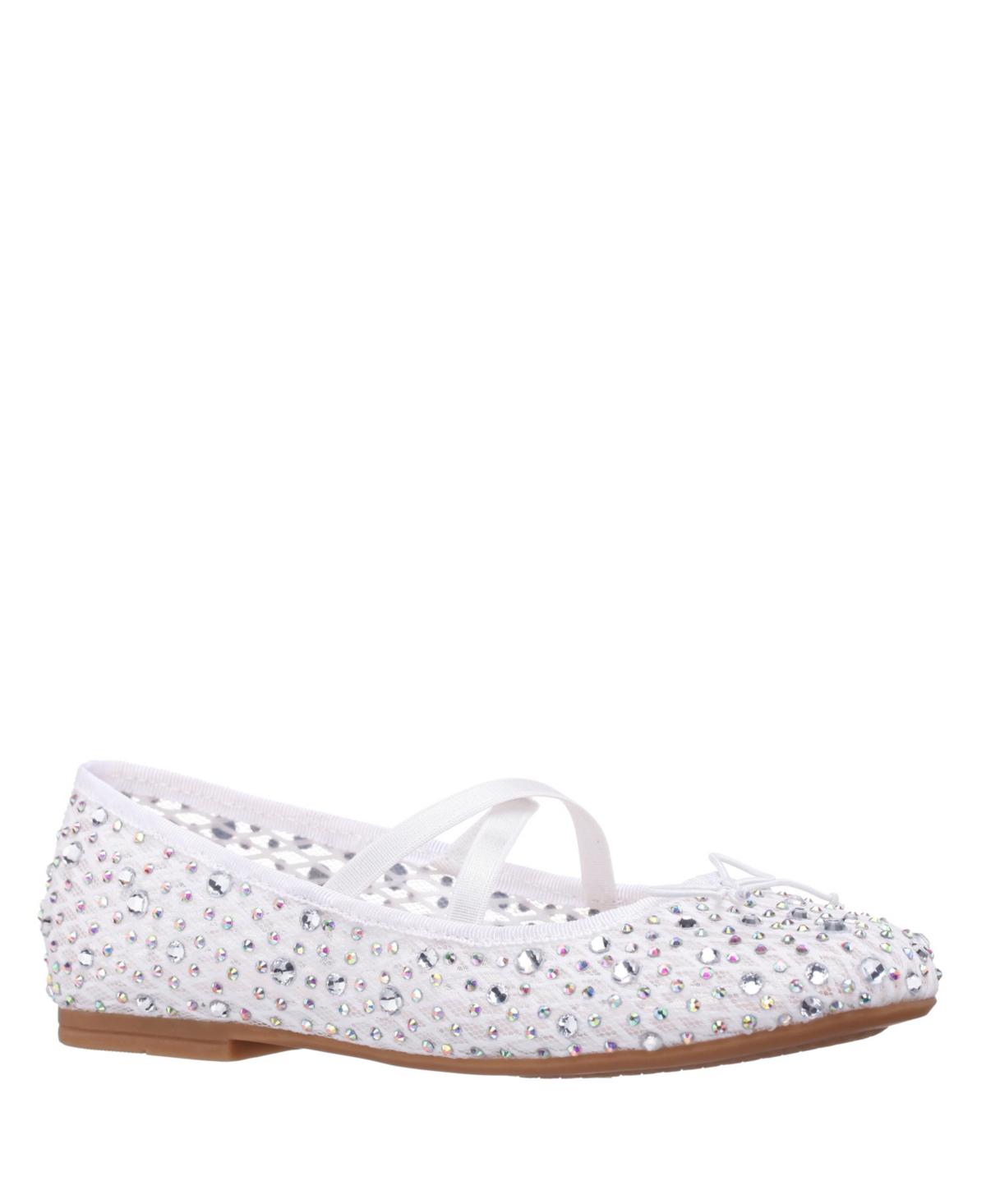 Click here for Nina Little Girls Hadley Ballet Flats - White prices
