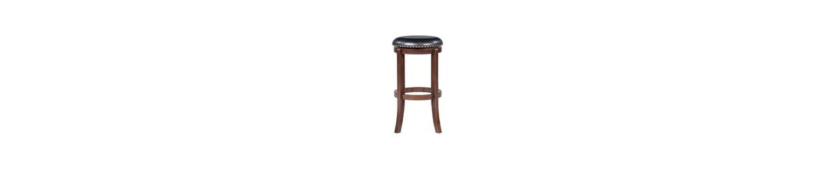 Click here for Swivel Bar Stool – Nailhead Trim & Faux Lea... prices