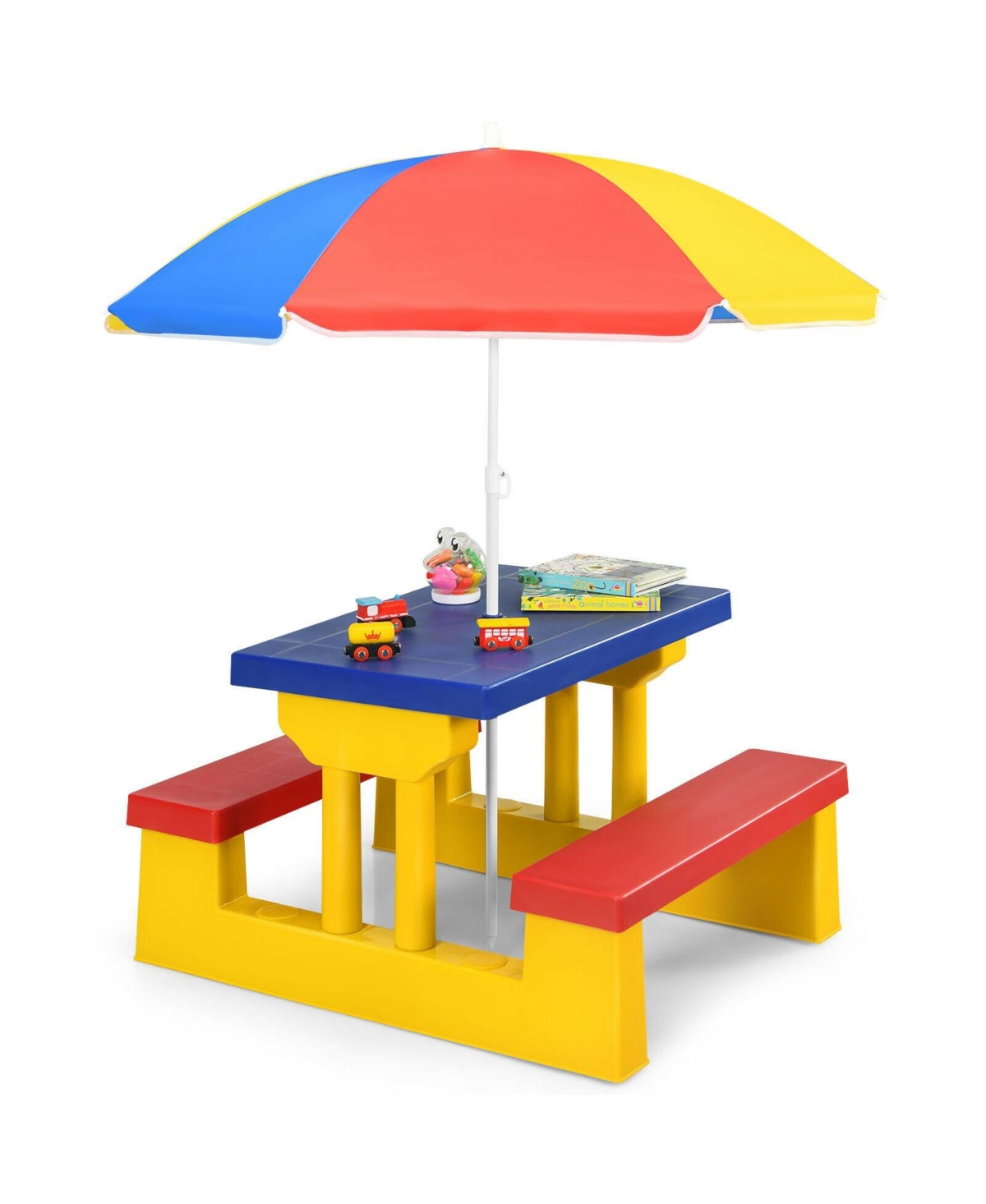 Click here for Kids Picnic Folding Table and Bench with Umbrella... prices