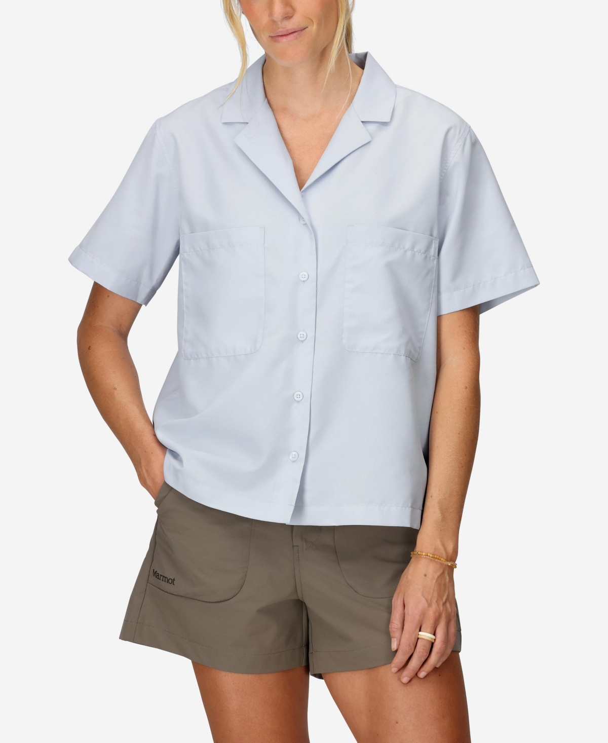 Click here for Marmot Womens Air Exchange Upf 40 Camp Short Sleev... prices