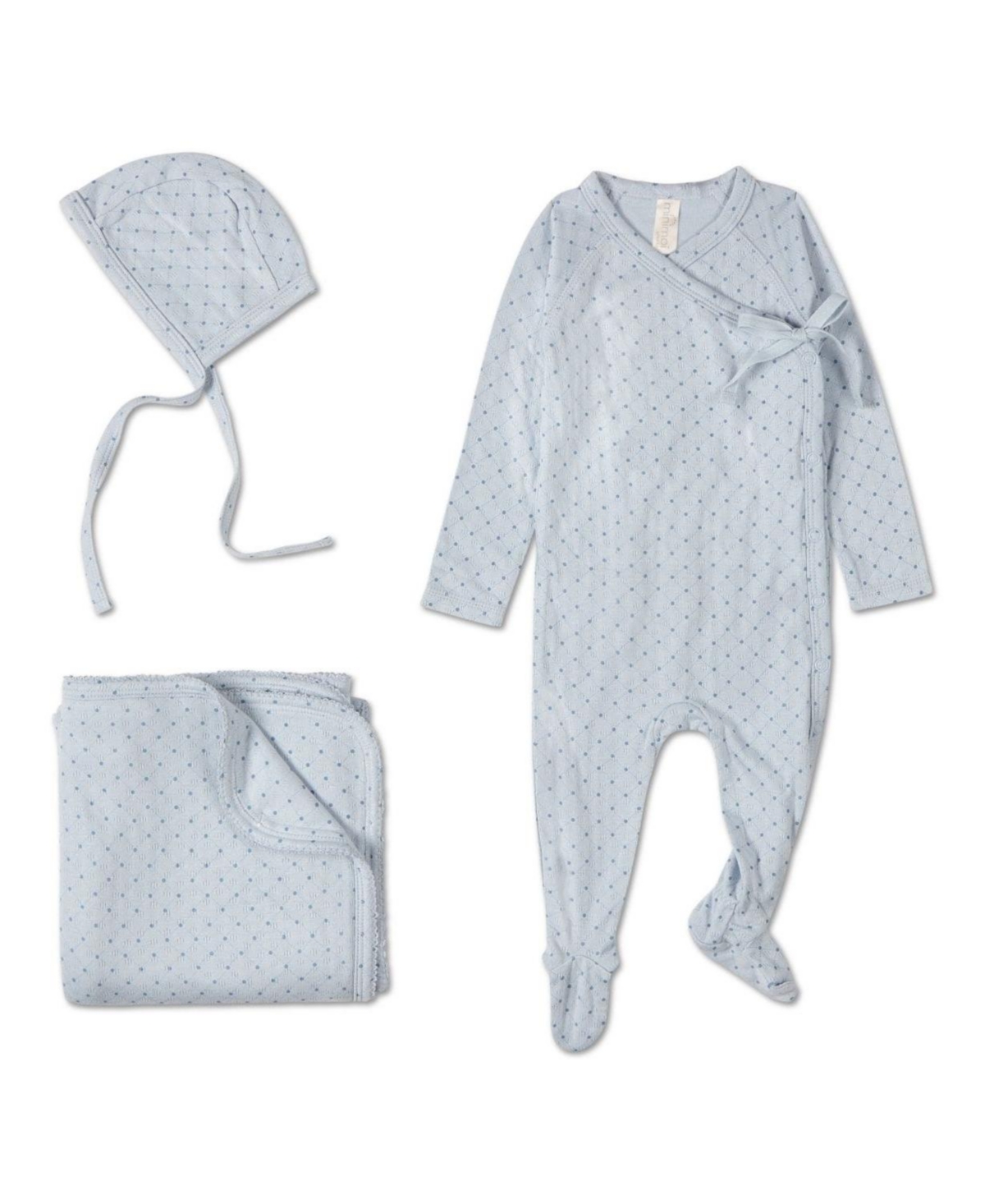 Click here for MeMoi Baby Boys 3 Piece Little Dots Pointelle Foot... prices
