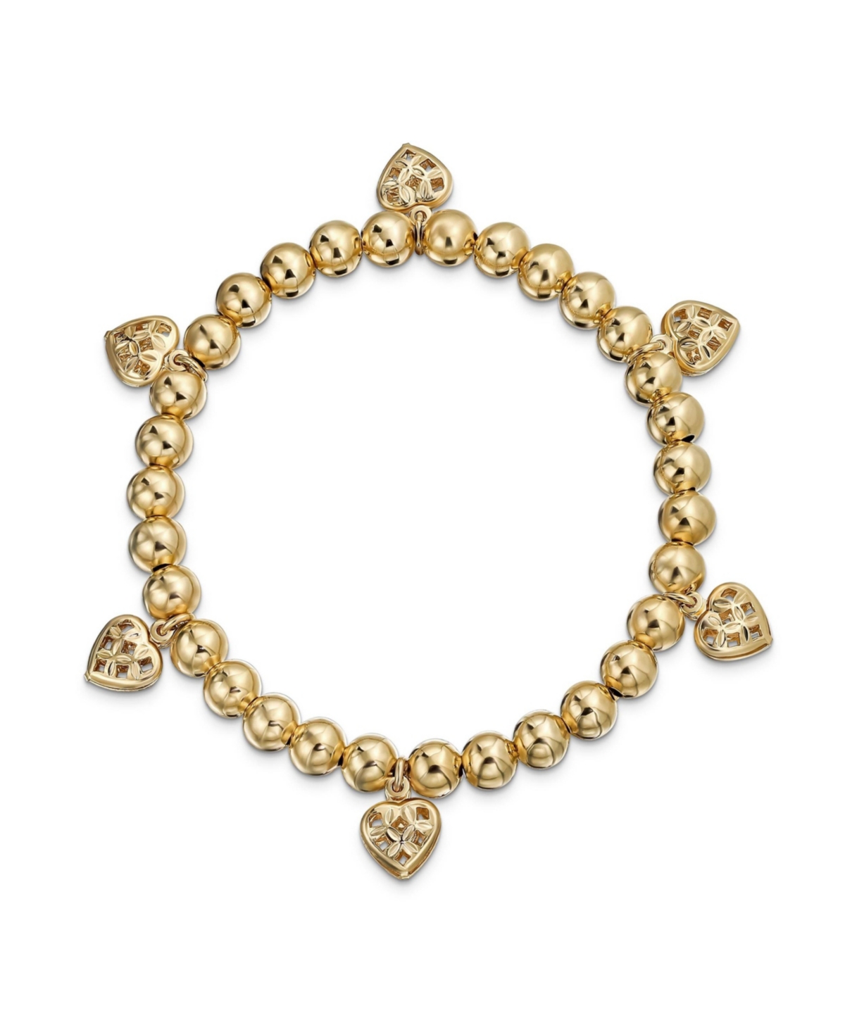 Click here for Bling Jewelry Multi Heart Dangle Charms Stretch Br... prices