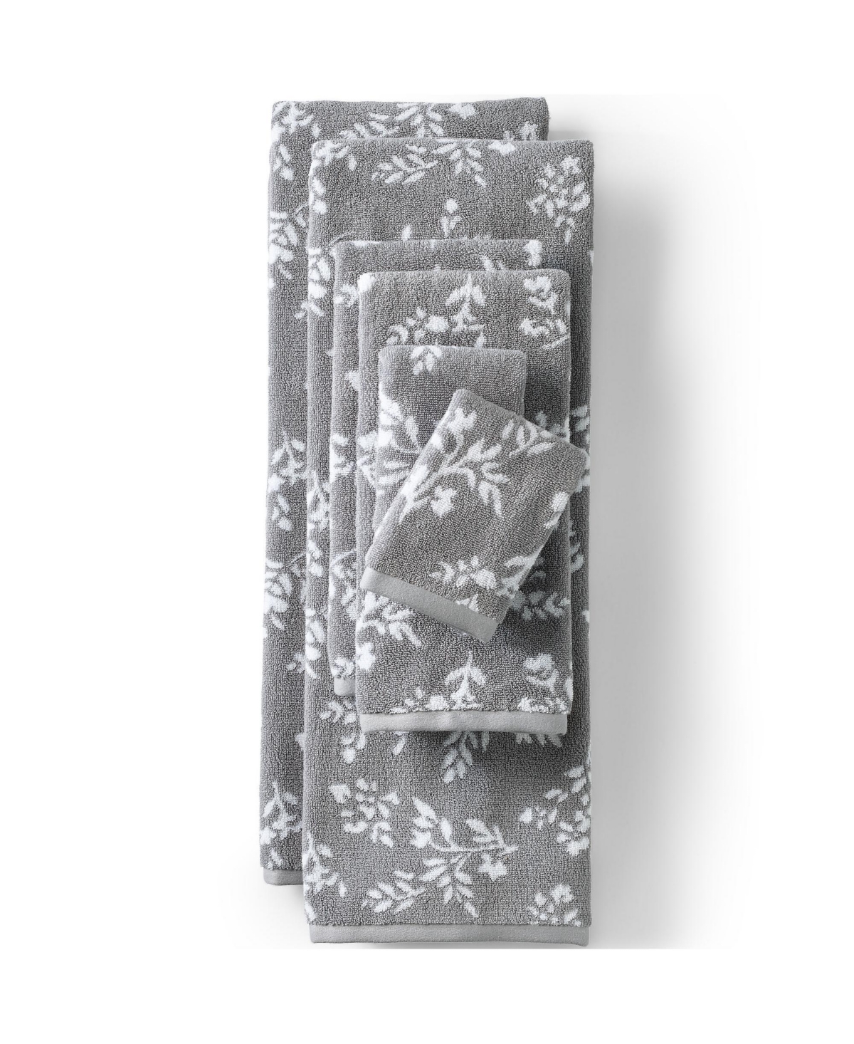 Click here for Lands End Cotton Jacquard 6-Piece Bath Towel Set -... prices