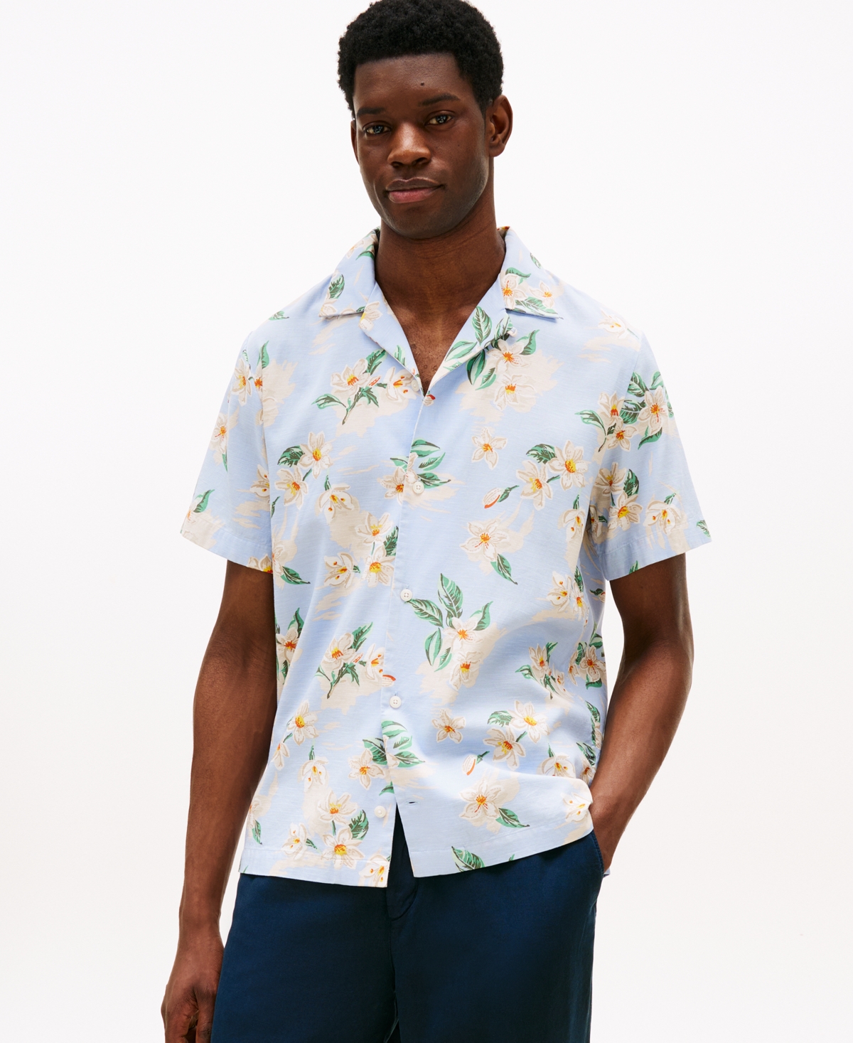 Click here for Tommy Hilfiger Mens Regular-Fit Floral Camp Shirt... prices