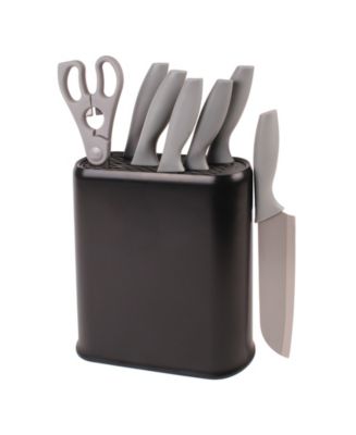 BergHOFF Leo 8-Piece Kitchen Knife Set with Universal Knife Block - Macy's