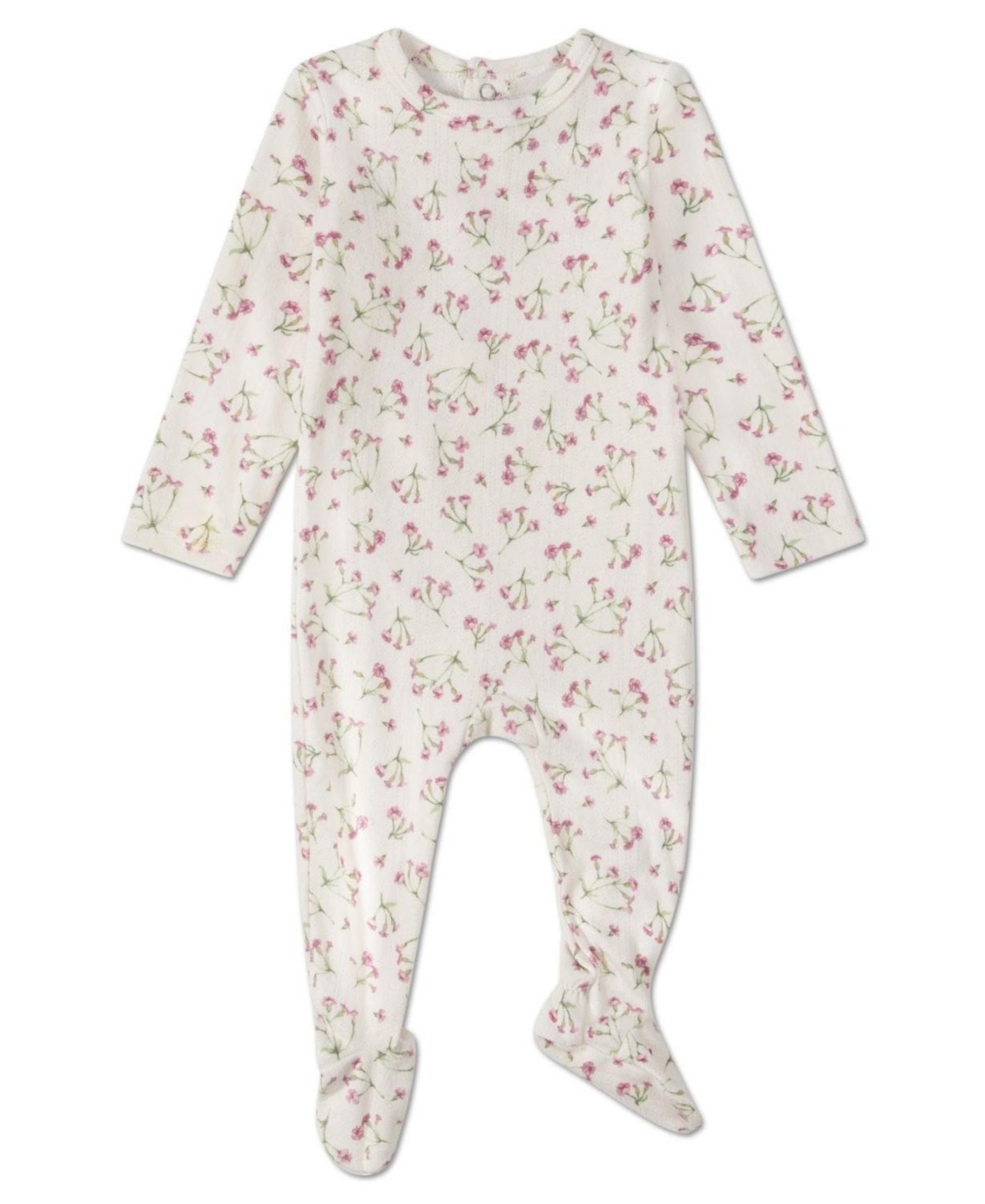 Click here for MeMoi Baby Girls Full Bloom Floral Pointelle Footi... prices