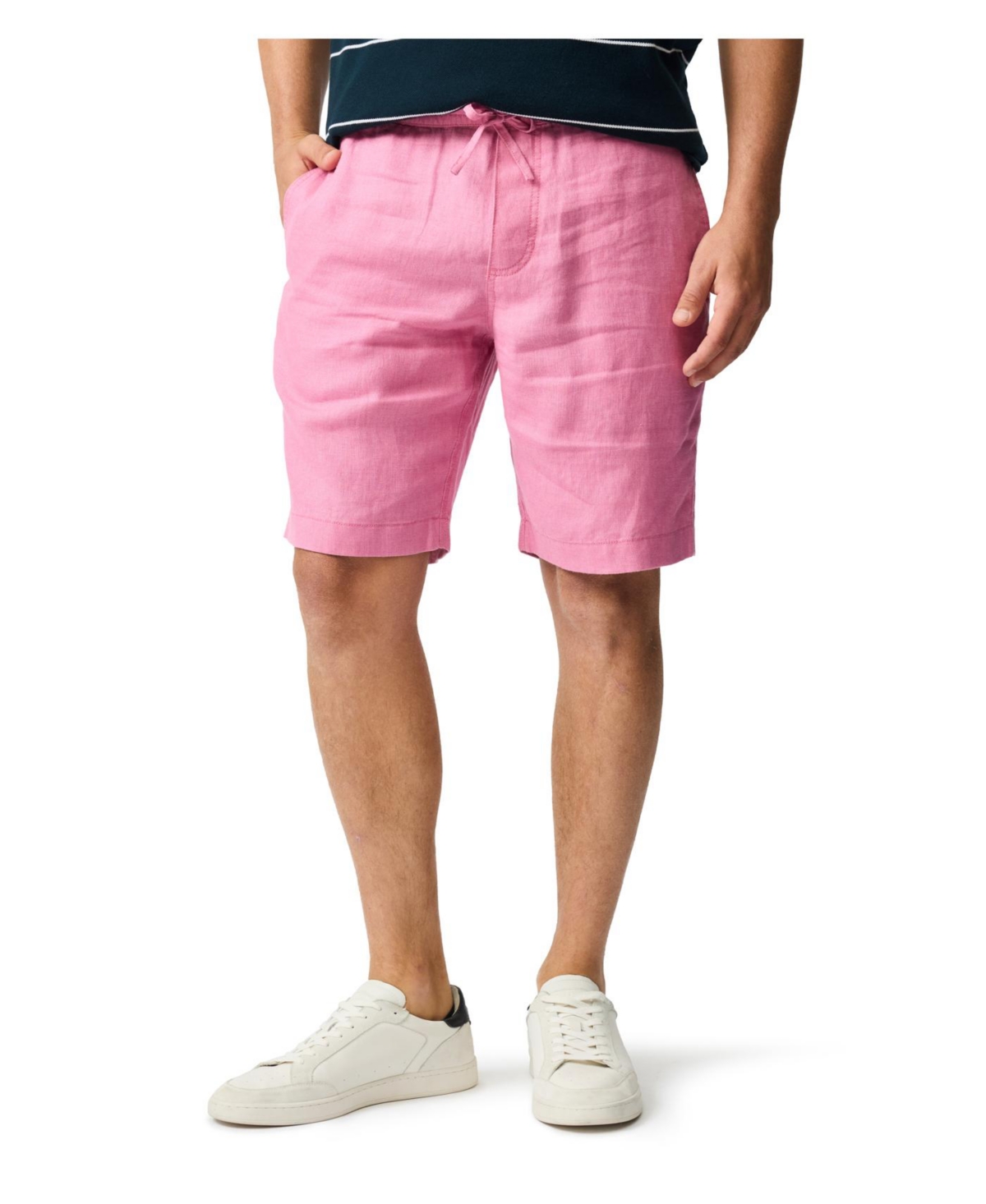 Rodd Gunn Mens Linen 9 Resort Short - Geranium pink