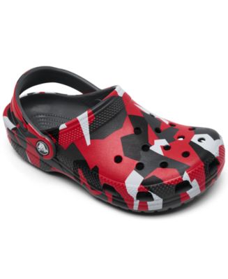 Crocs Little Kids Classic Geo Camo Clogs from Finish Line - Macy's