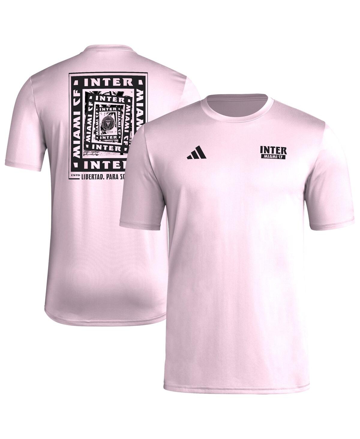 Click here for Adidas Mens Light Pink Inter Miami Cf Local Wrap T... prices