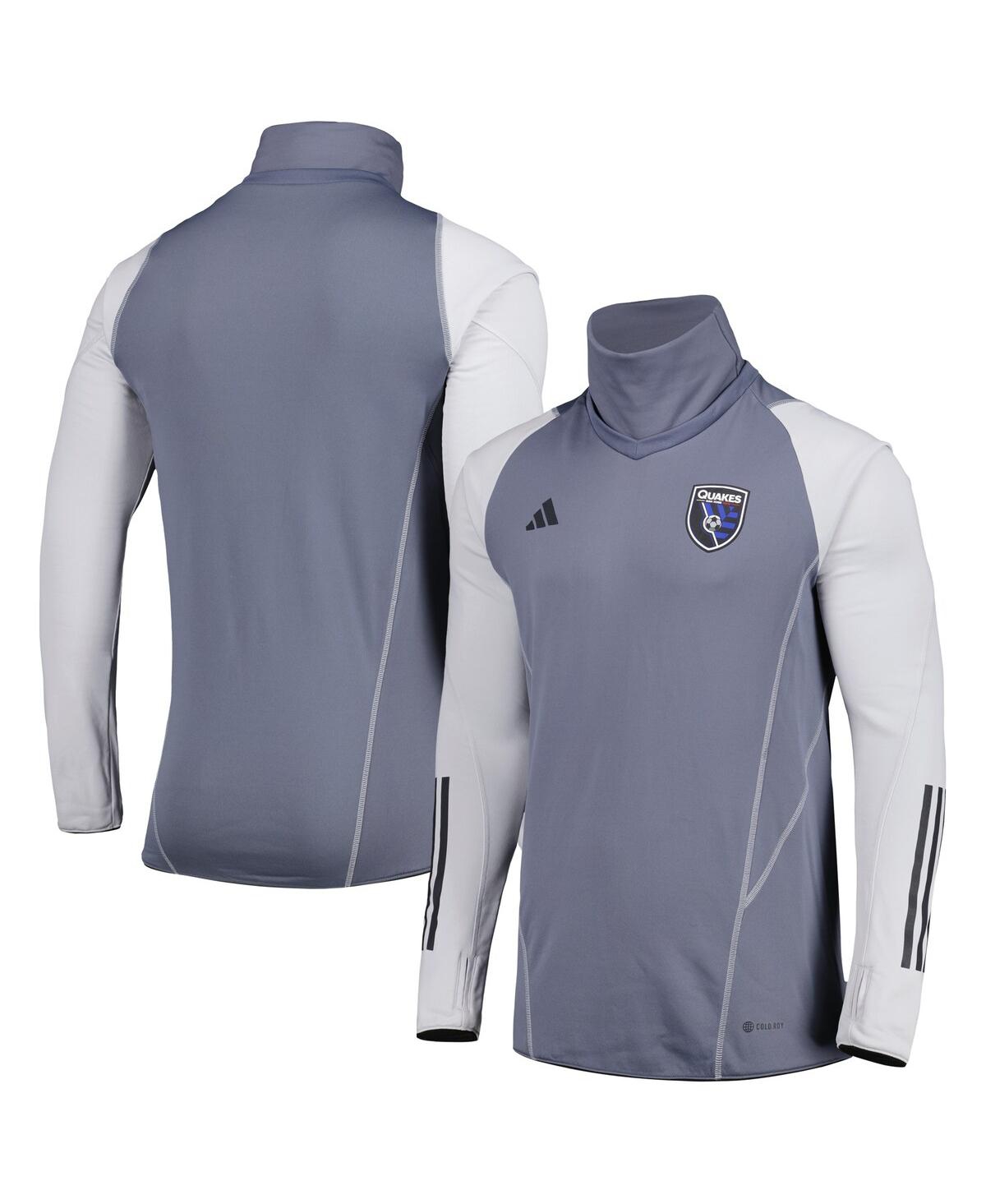 Click here for Adidas Mens Gray San Jose Earthquakes Warm Raglan... prices