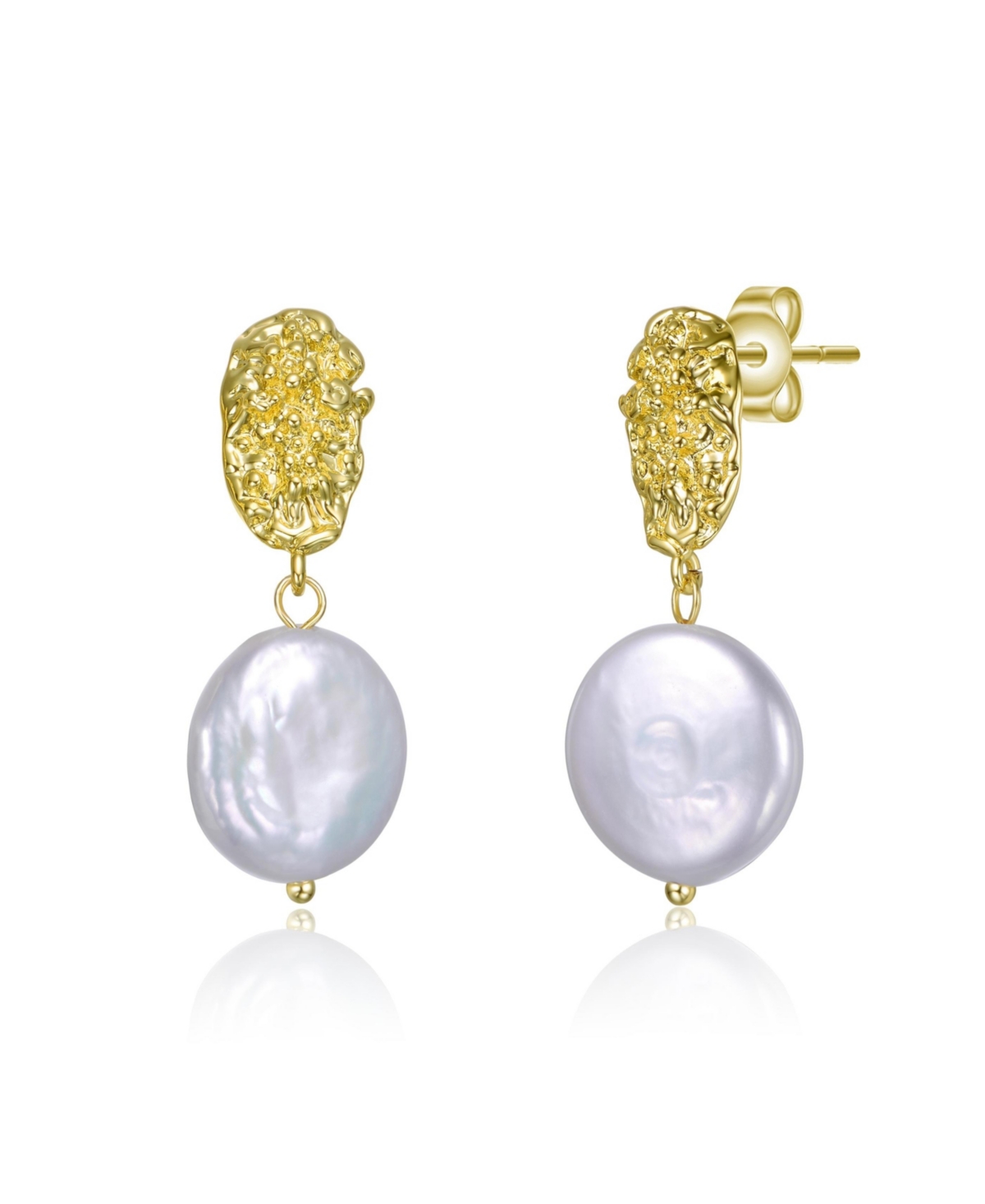 Click here for Sterling Silver 14K Gold Plated with Coin Shapped... prices