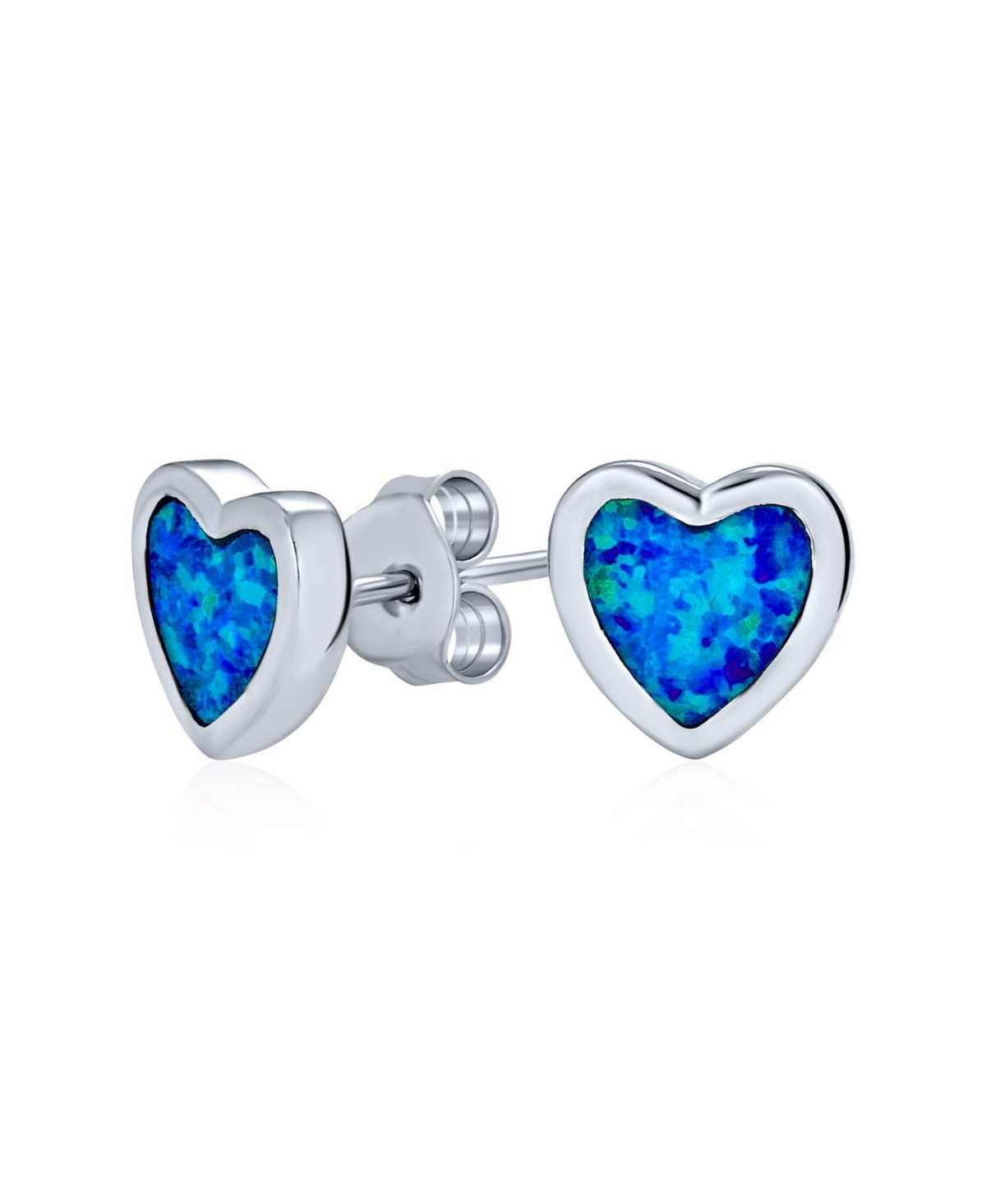 Click here for Bling Jewelry Romantic Bezel Set Cz Heart Shaped S... prices